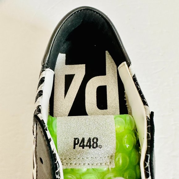 P448 | Shoes | Nwot P448 Neon Animal Print Mixed Media Sneakers Made In ...